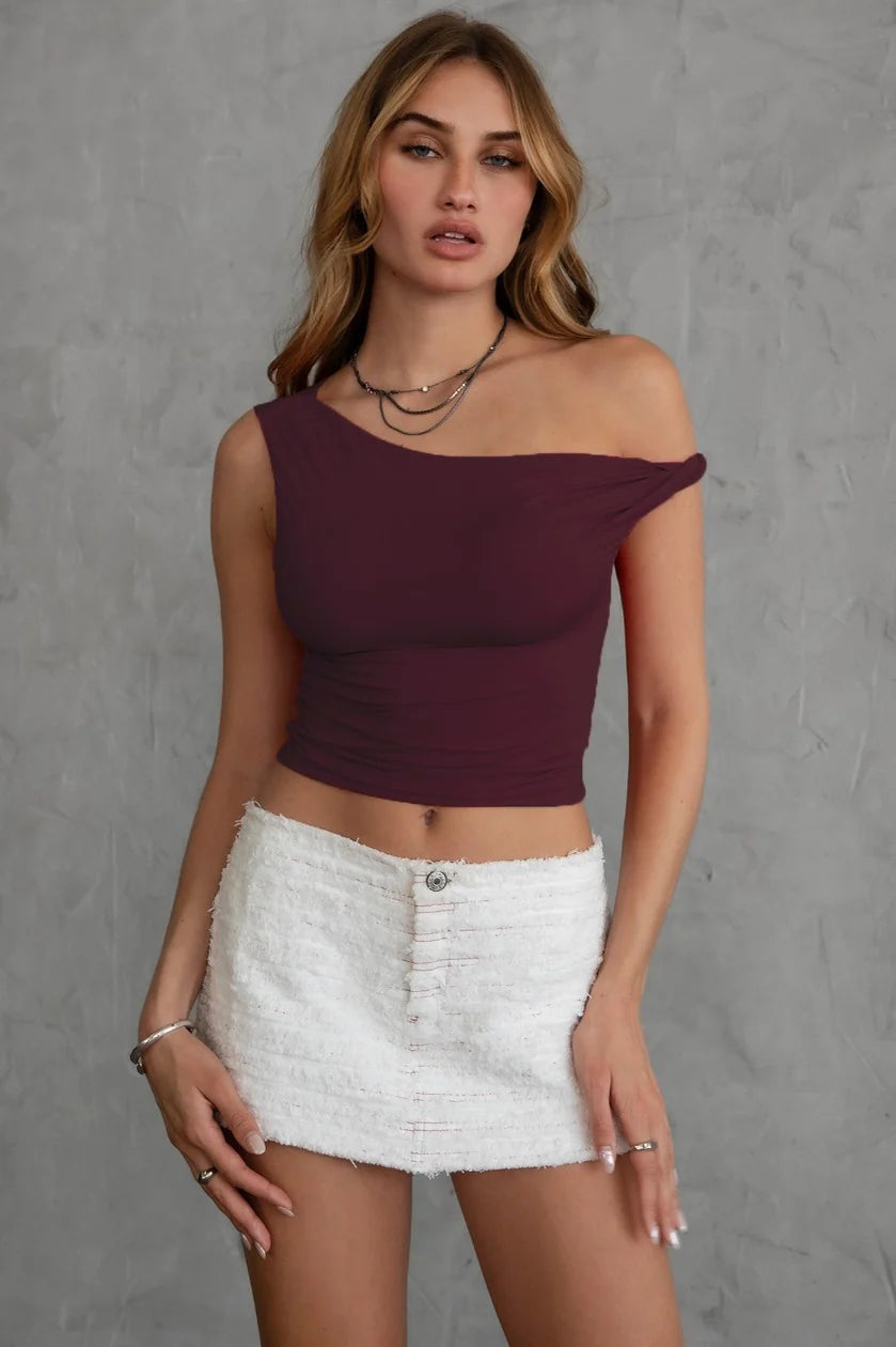 Eddie dark purple top – Style Rebellion